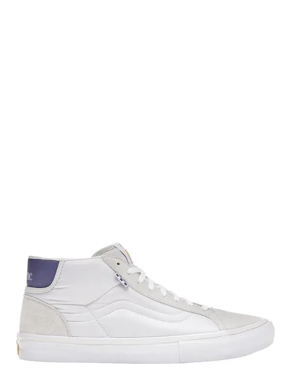 VANS Mid Skool Dime Sneakers - White/taupe/blue