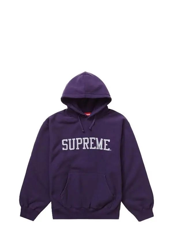 Supreme Varsity Hooded Sweatshirt - Dark Purple