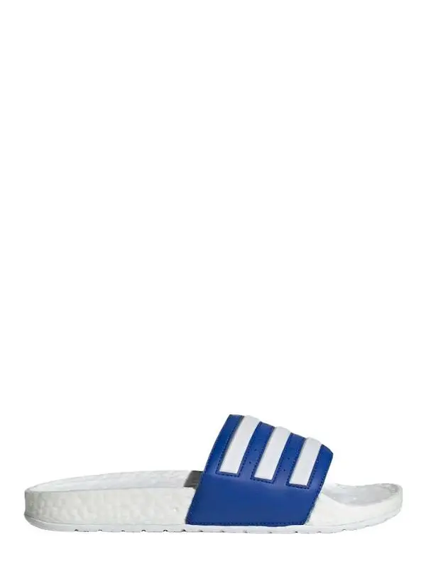 Adidas Adilette Boost Slides - White/royal Blue