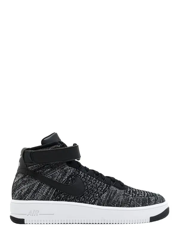 Nike Air Force 1 Ultra Flyknit Mid Sneakers - Black/white