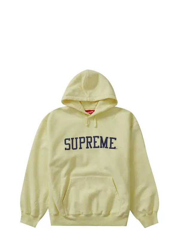 Supreme Varsity Hooded Sweatshirt - Light Yellow