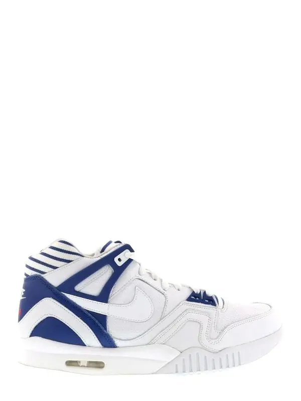 Nike Air Tech Challenge Ii Pinstripe Sneakers - White/gym Blue