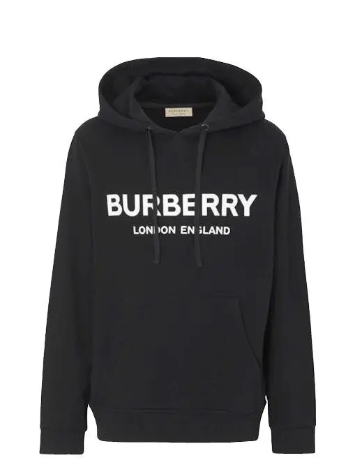 Burberry Logo Lexstone Hoodie - Black
