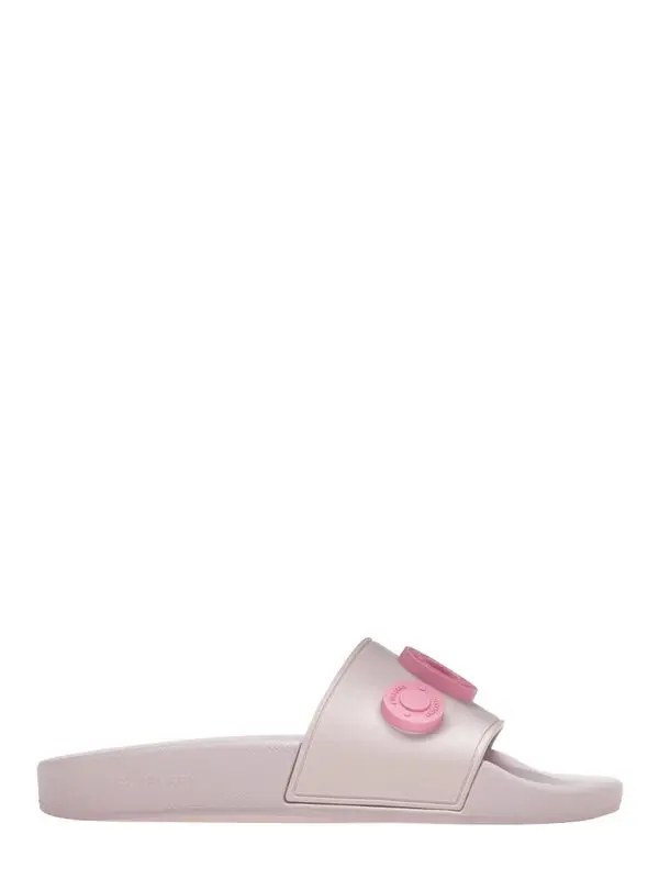 Burberry Logo Graphic Rubber Slide - Pink