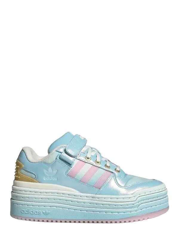 Adidas Triple Platform Low Sneakers - Blue/pink Tint/gold Metalic