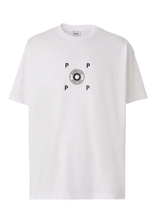 Burberry Logo Graphic Cotton T-shirt - White
