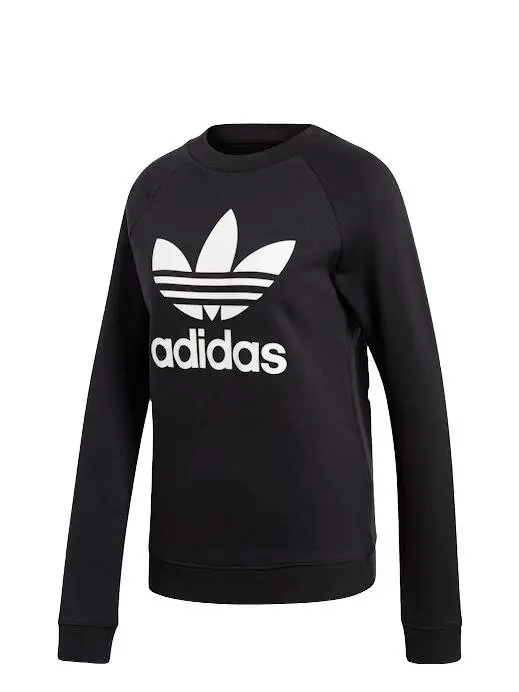 Adidas Trefoil Crewneck Sweatshirt - Black/white