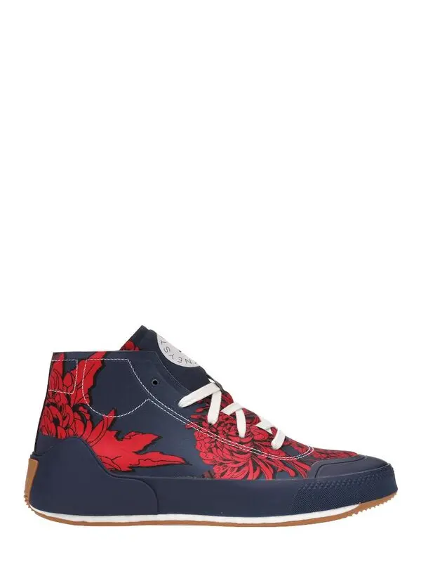 Adidas Treino Mid Sella Mccartney Floral Sneakers - Collegiate Navy Blue/vivid Red/core Black