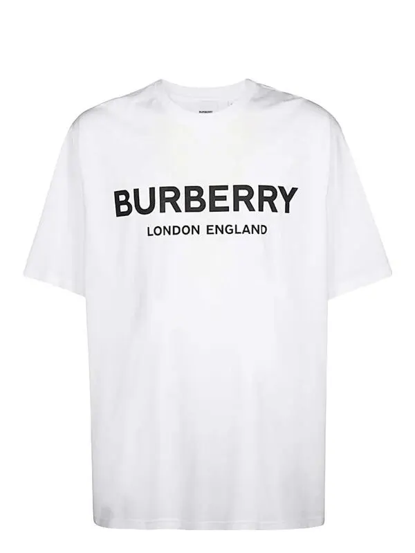 Burberry Logo Print Ss22 T-shirt - White