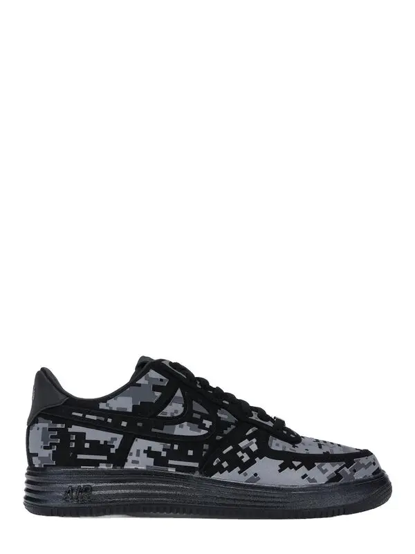Nike Lunar Force 1 Low Digi Camo Sneakers - Black/reflect Silver/dark Grey