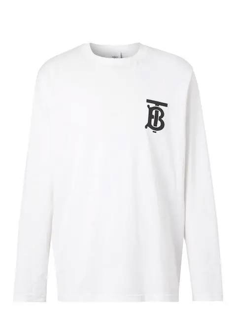 Burberry Monogram Motif Long Sleeve T-shirt - White