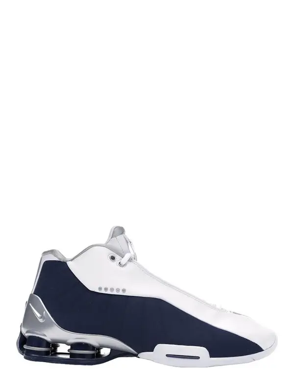 Nike Shox Bb4 - White/metallic Silver/midnight Navy Blue