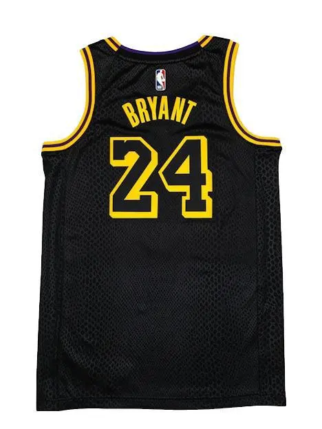 Nike Los Angeles Lakers Kobe Bryant Mamba City Edition Swingman Jersey - Black/gold