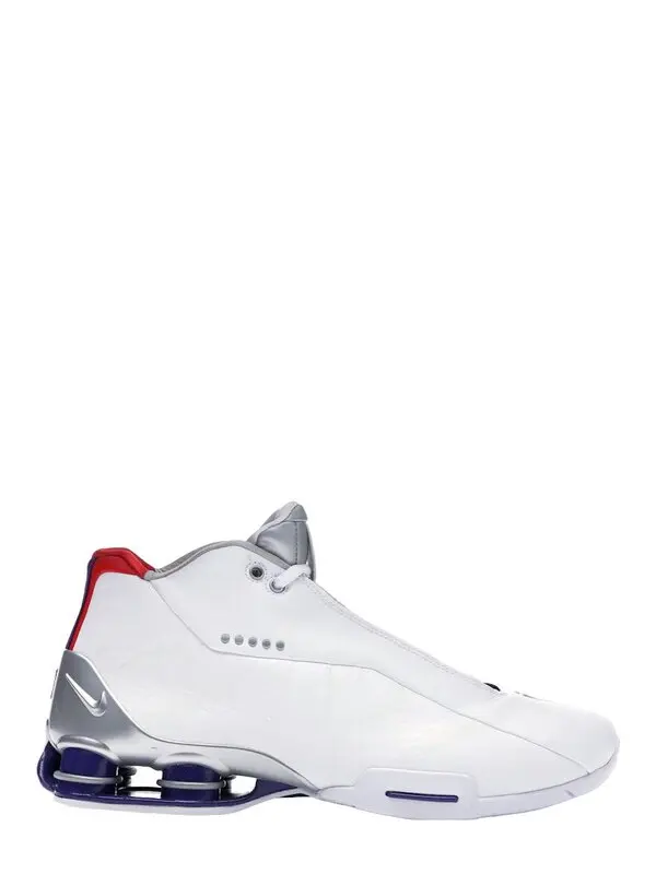 Nike Shox Bb4 Toronto Raptors Sneakers - White/metallic Silver/court Purple