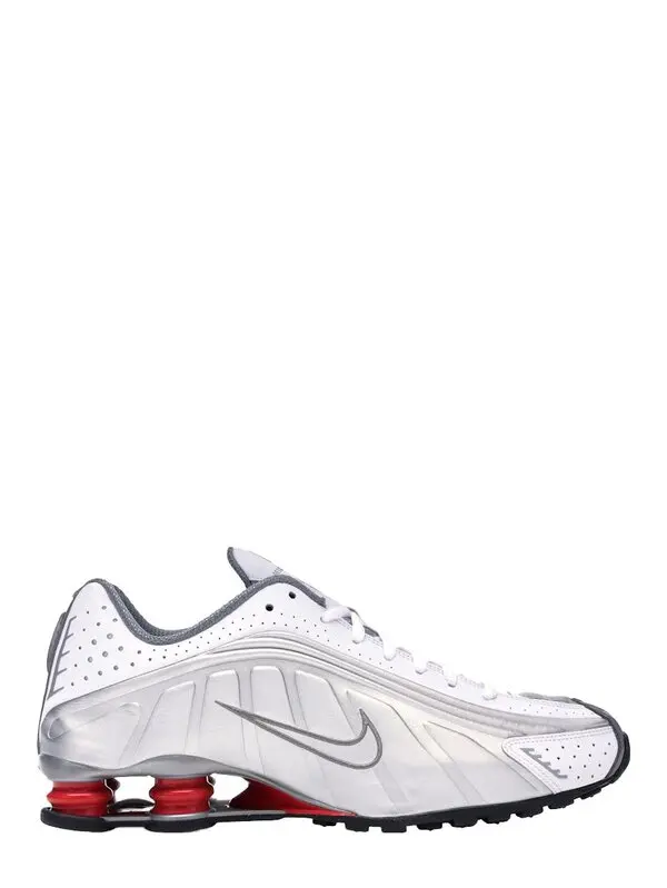 Nike Shox R4 Sneakers - White/metallic Silver/comet Red