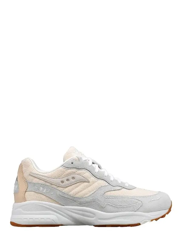 Saucony 3d Grid Hurricane Blank Canvasin Sneakers - Undyed/beige