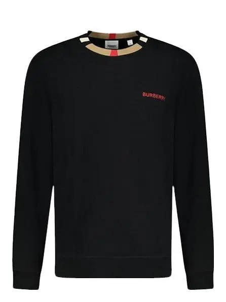Burberry Long Sleeve Icon T-shirt - Black