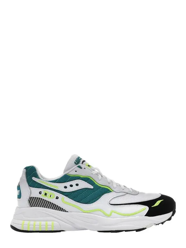Saucony 3d Grid Hurricane Sneakers - White/green