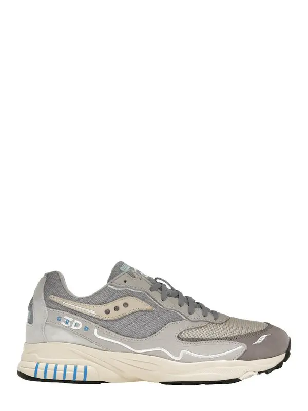 Saucony 3d Grid Hurricanein Sneakers - Gray/cream