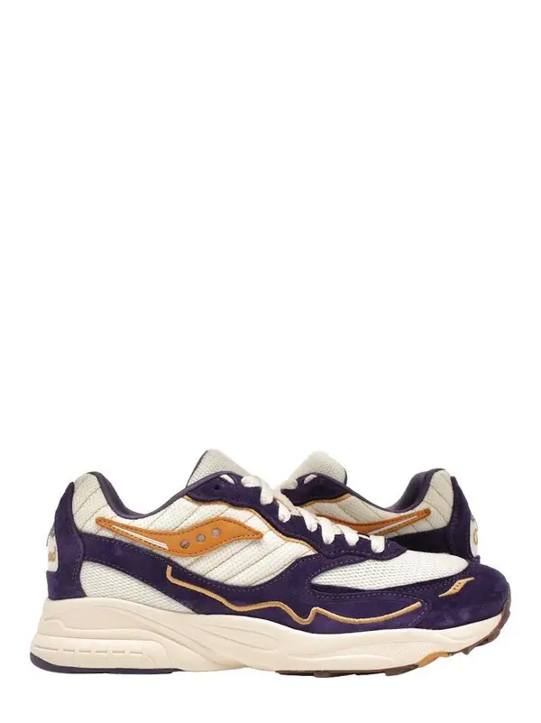 Saucony 3d Grid Hurricane Claima Claim A Seat Portlandin Sneakers - Purple/cream