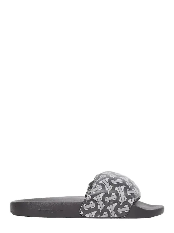 Burberry Monogram Print Slide - Grey