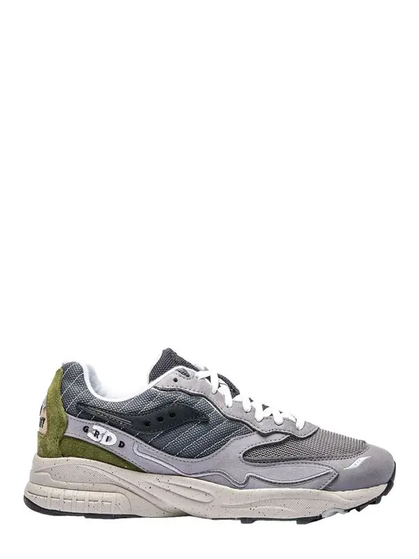 Saucony 3d Grid Hurricane Premium Sneakers - Dark Grey/light Grey