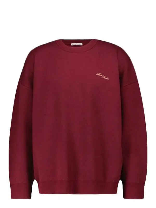 Acne Studios Crewneck Sweatshirt - Cherry Red