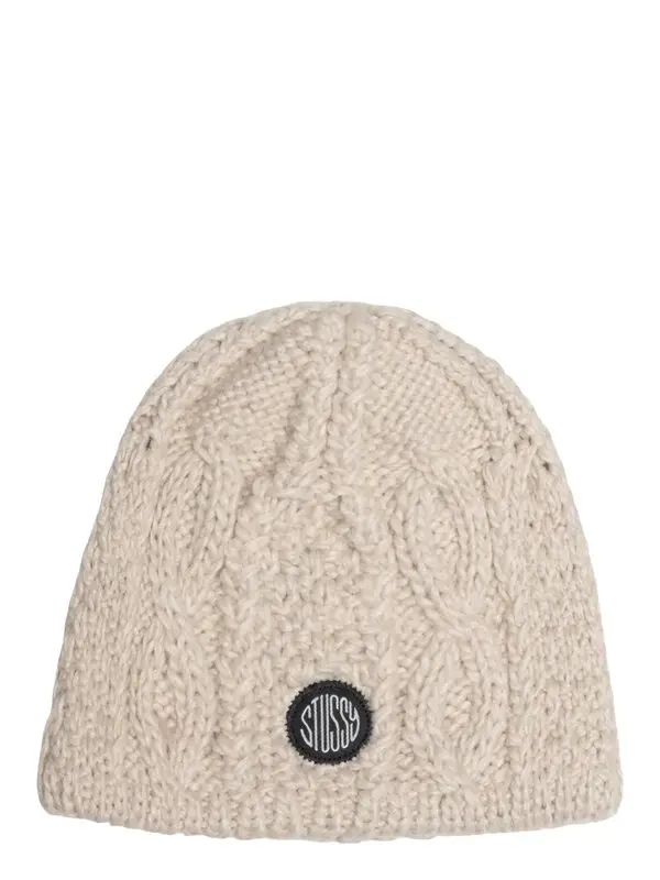 StÜssy Cable Knit Skullcap - Natural