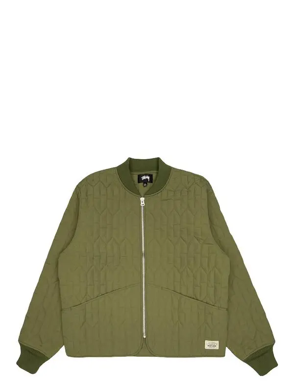 StÜssy Quilted Liner Jacket - Olive