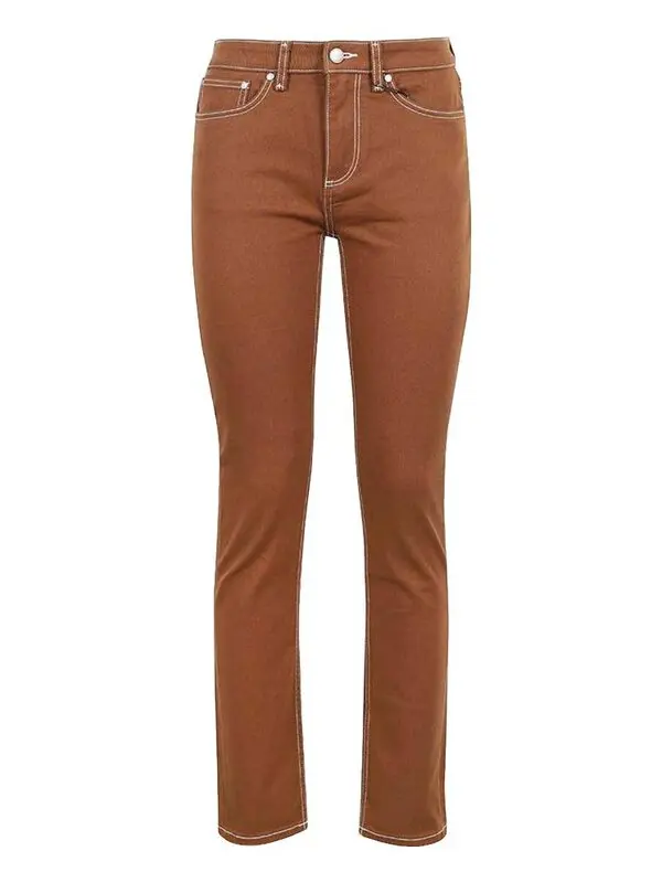 Burberry Mid-rise Skinny Jeans - Warm Walnut Brown