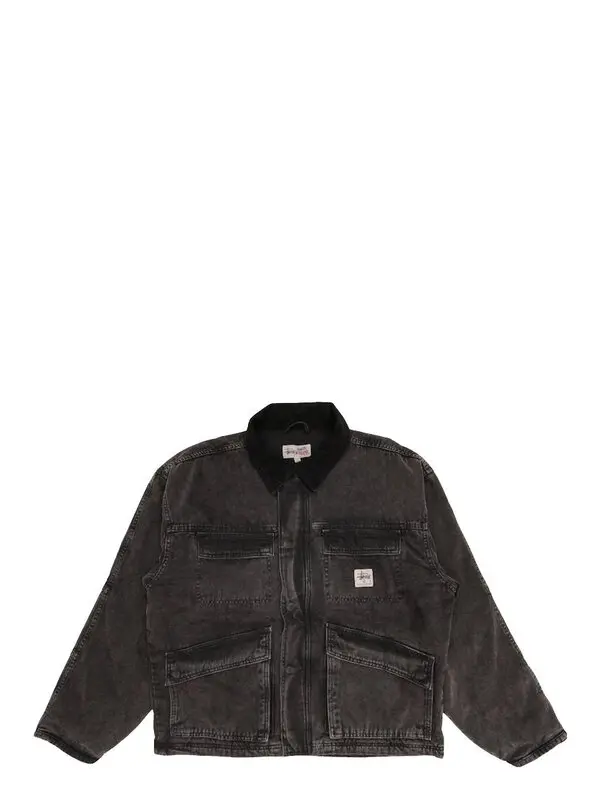 StÜssy Washed Canvas Shop Jacket - Black