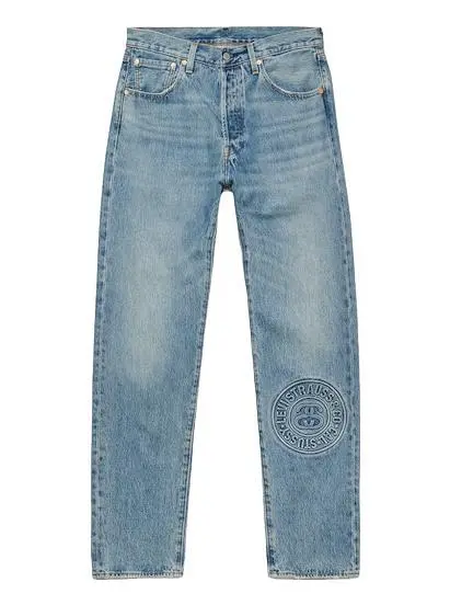 StÜssy X Levi's Embossed 501 Jeans - Stussy Rugged/blue