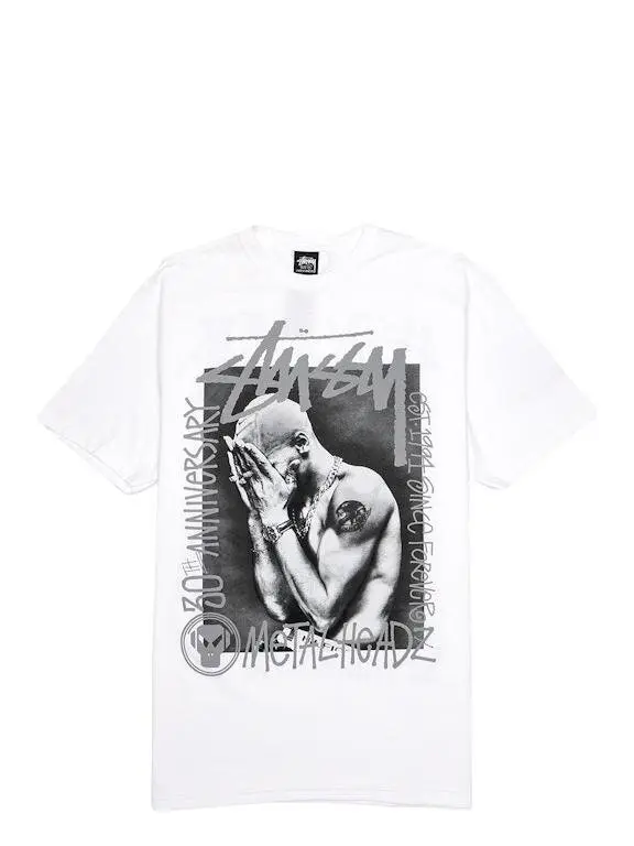 StÜssy X Goldie Metalheadz 30 Tee Shirt - White