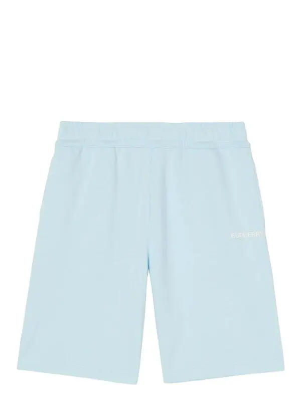 Burberry Organic Cotton Logo Shorts - Pale Blue