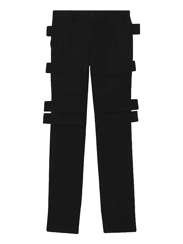 Burberry Panel Detail Cargo Trousers - Black