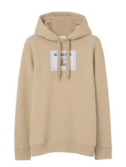 Burberry Cotton Hoodie - Soft Fawn