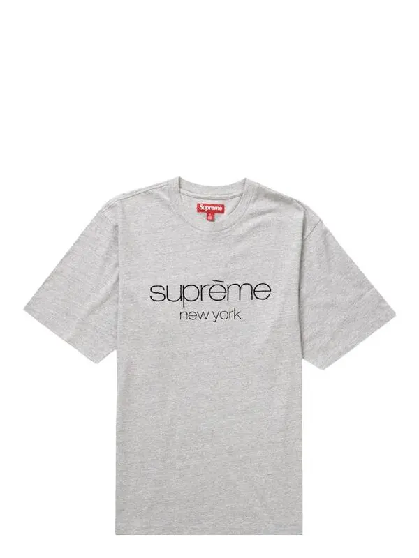 Supreme Classic Logo Short Sleeve Top - Heather Grey