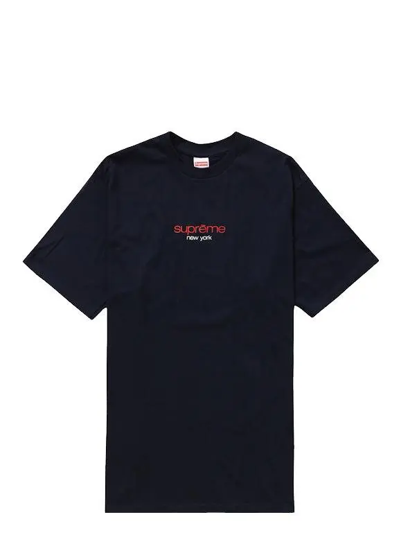Supreme Classic Logo Tee Shirt - Navy Blue