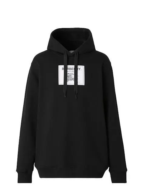 Burberry Cotton Hoodie - Black