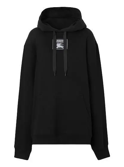 Burberry Cotton Hoodie - Black