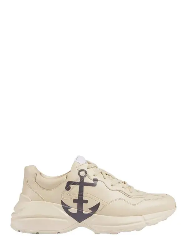 Gucci Rhyton Anchor Sneakers - White