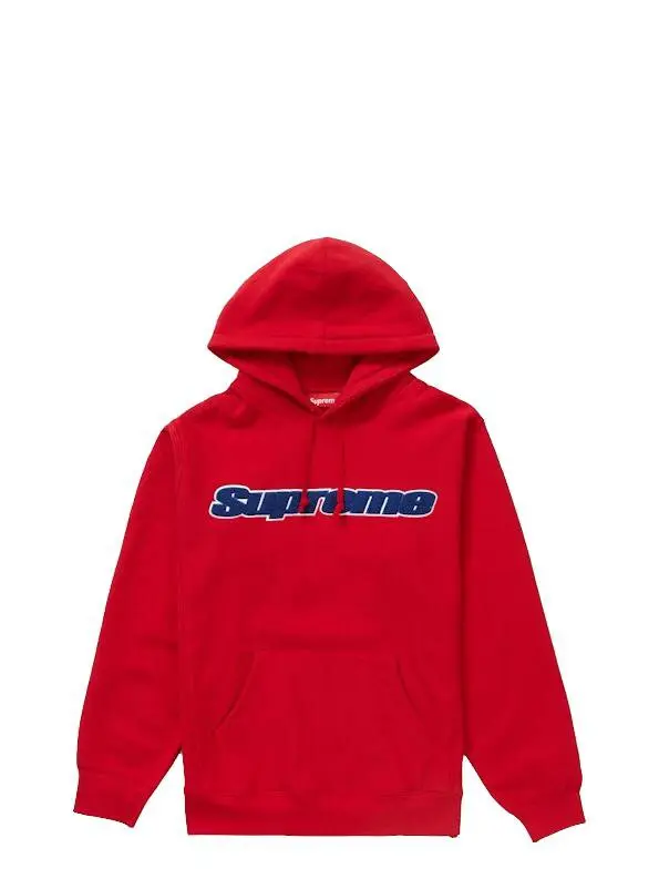 Supreme Chenille Hooded Sweatshirt - Red