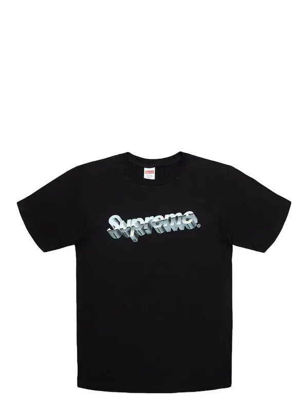 Supreme Chrome Logo Tee Shirt - Black