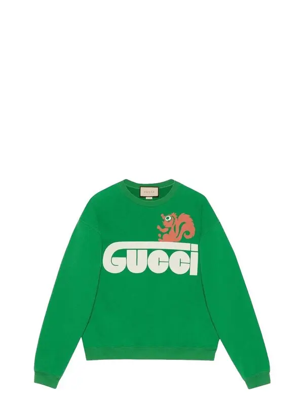 Gucci Retro Skunk Print Sweatshirt - Grass Green