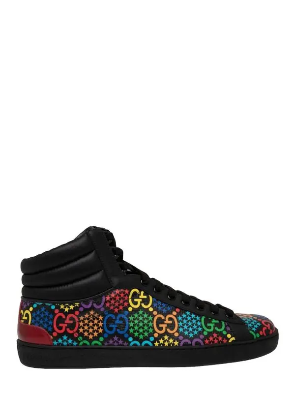 Gucci Ace High Top Sneakers - Black