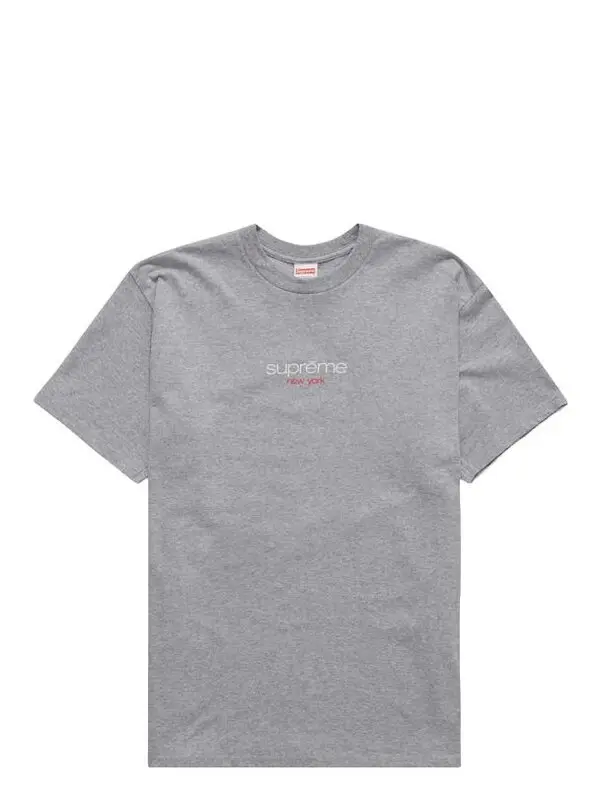 Supreme Classic Logo Tee Shirt - Heather Grey