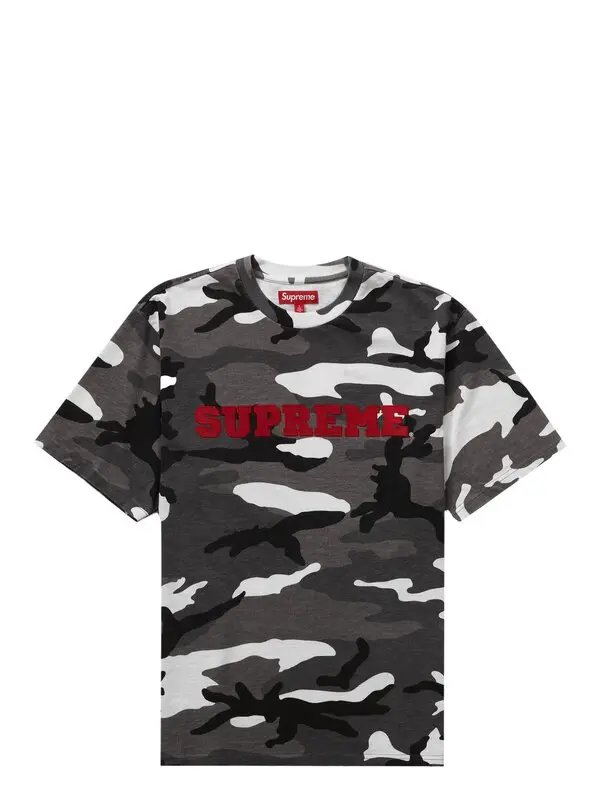 Supreme Collegiate Short Sleeve Top - Snow Camo