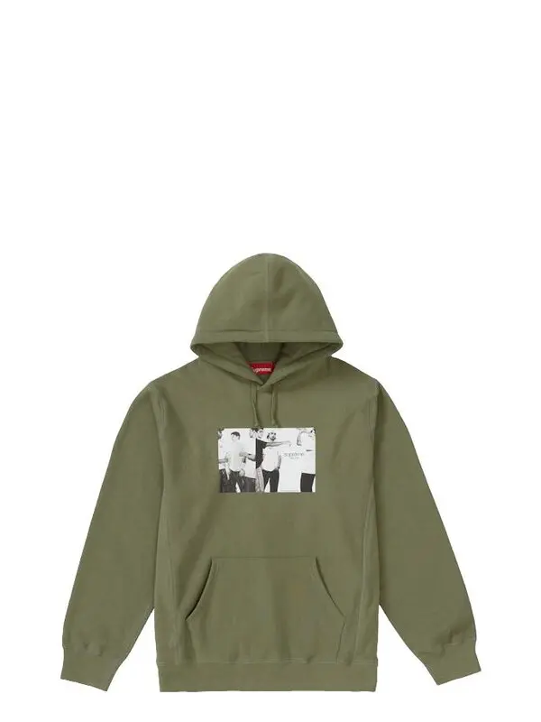 Supreme Classic Ad Hooded Sweatshirt - Light Olive