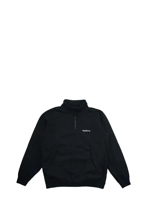 Supreme Blocked Half Zip Sweatshirt - Black