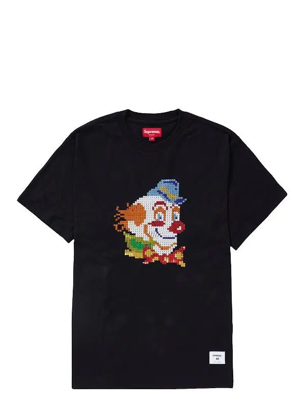 Supreme Clown Sequin Short Sleeve Top - Black